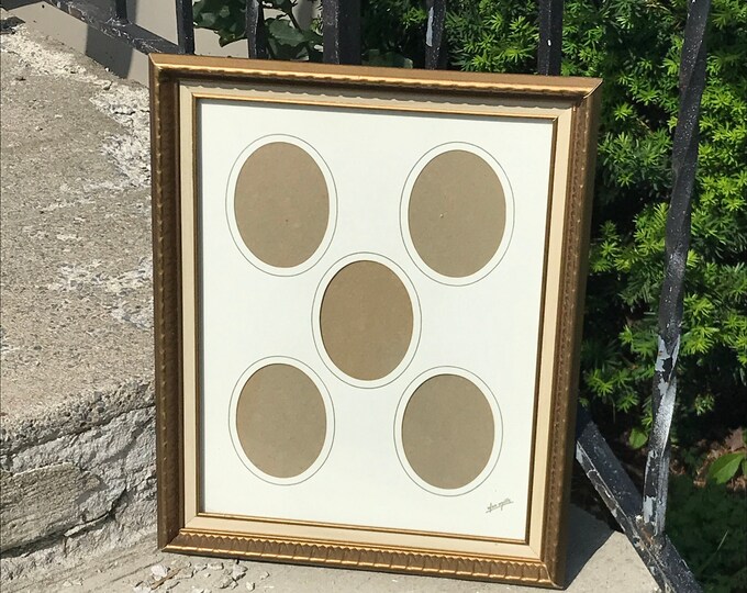 Gold Vintage Multi Opening Picture Frame Photo Collage for Family ...