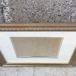 Gold Wood Wooden Ornate Vintage Picture Frame Photo Matted for Family ...