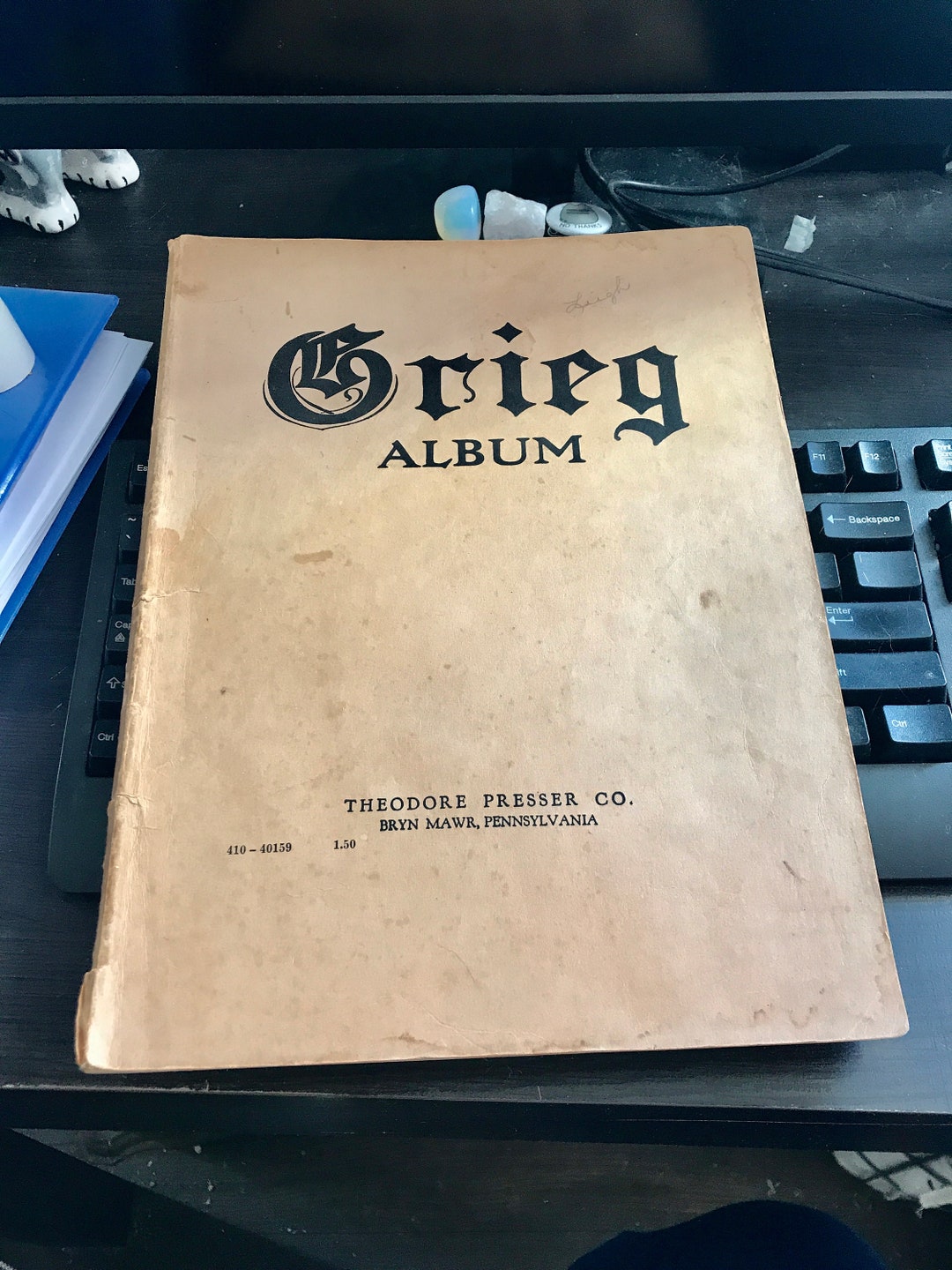 Antique Grieg Piano Book Collection of Best Compositions Album Favorite ...