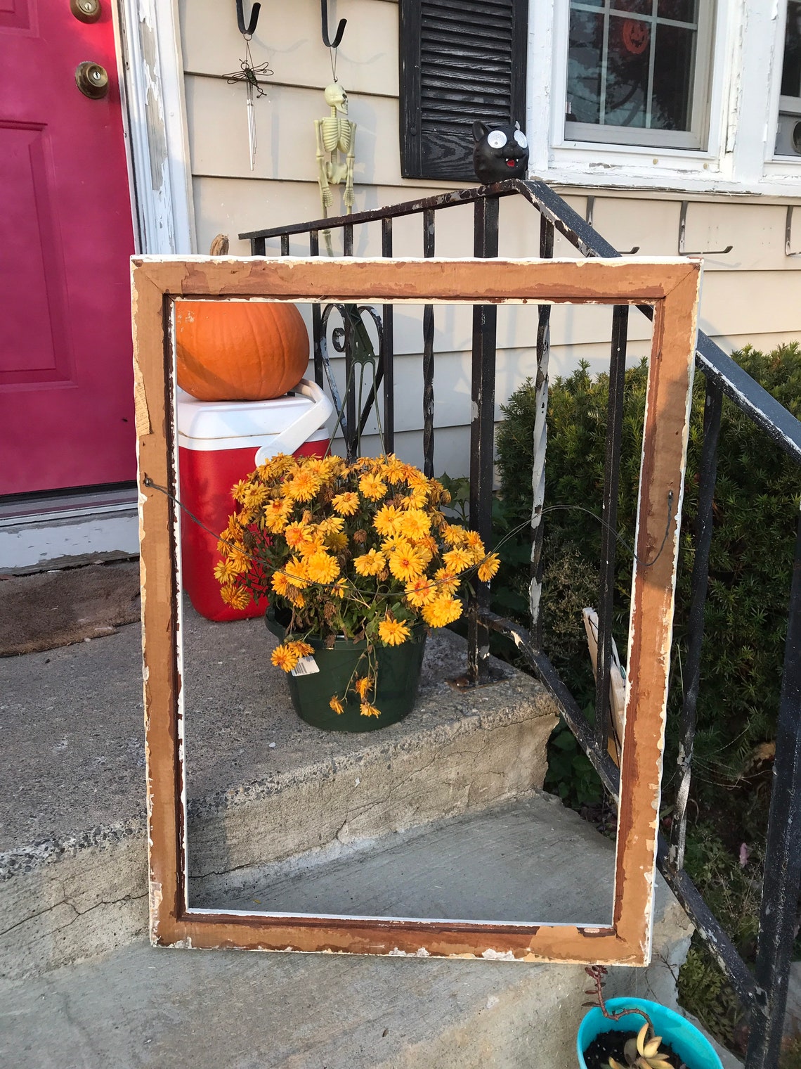 Vintage Old Wood Wooden Open Wall Gallery Picture Frame Pained - Etsy