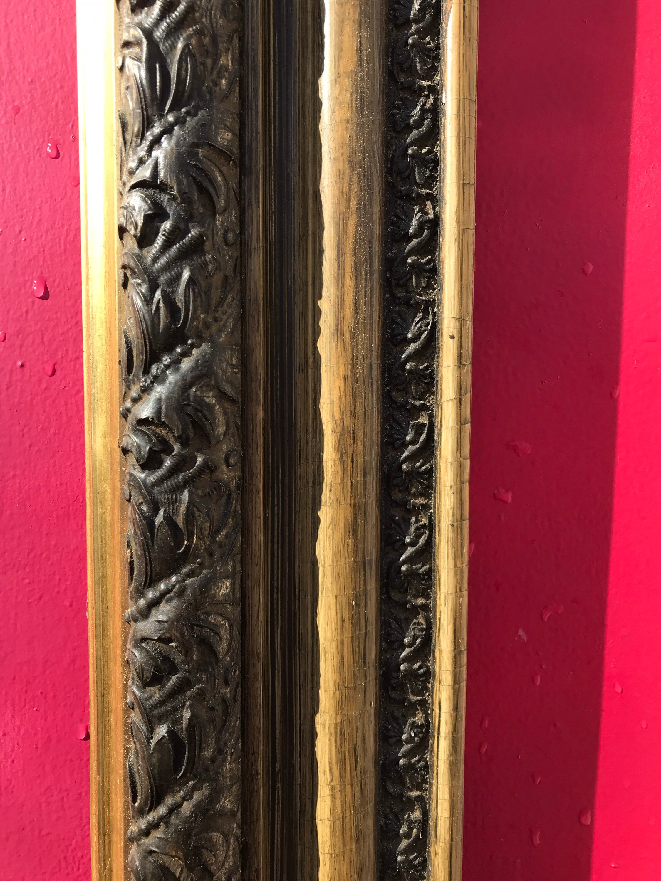 Large Vintage Wood wooden Ornate Gold tones Picture frame | Etsy