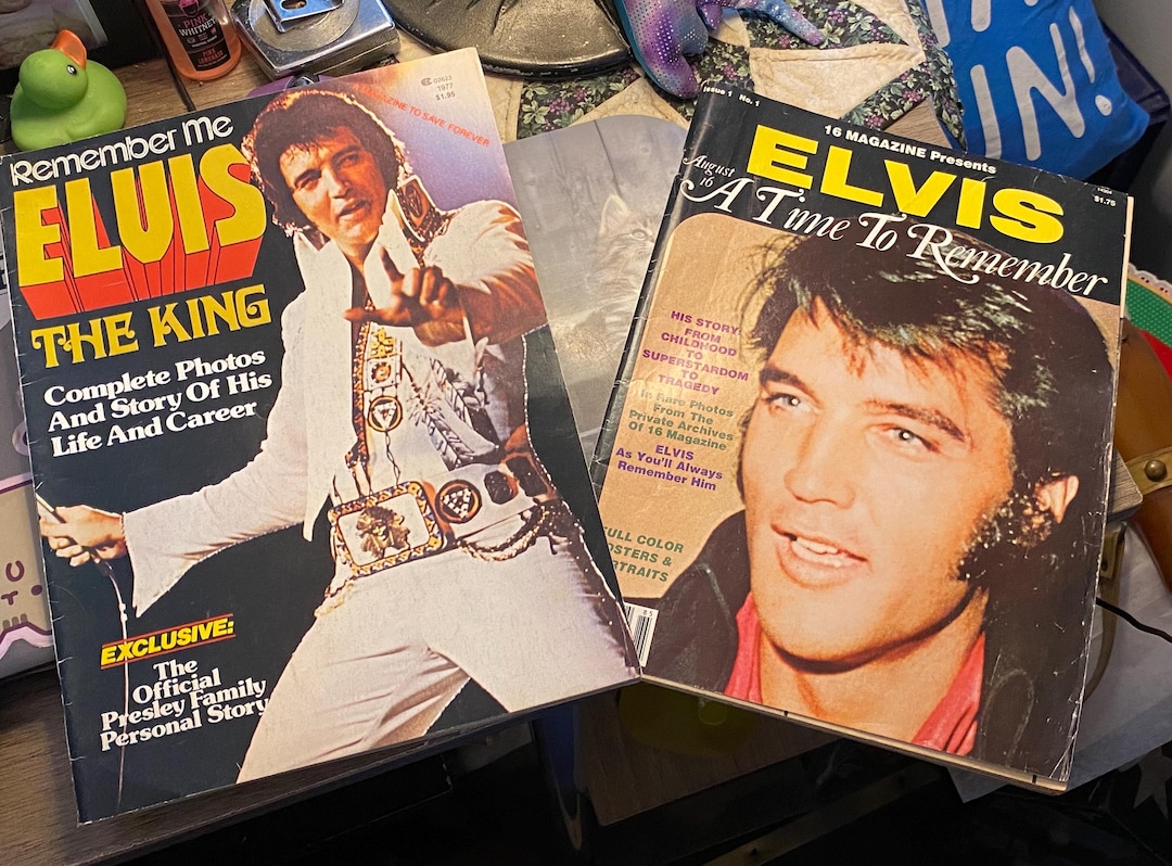 Vintage Elvis Presley Biography Magazines Book Set of 2 From 1970's ...