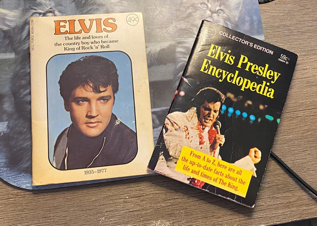 Vintage Elvis Presley Mini Biography Book Set of 2 From 1977 and 1981 ...