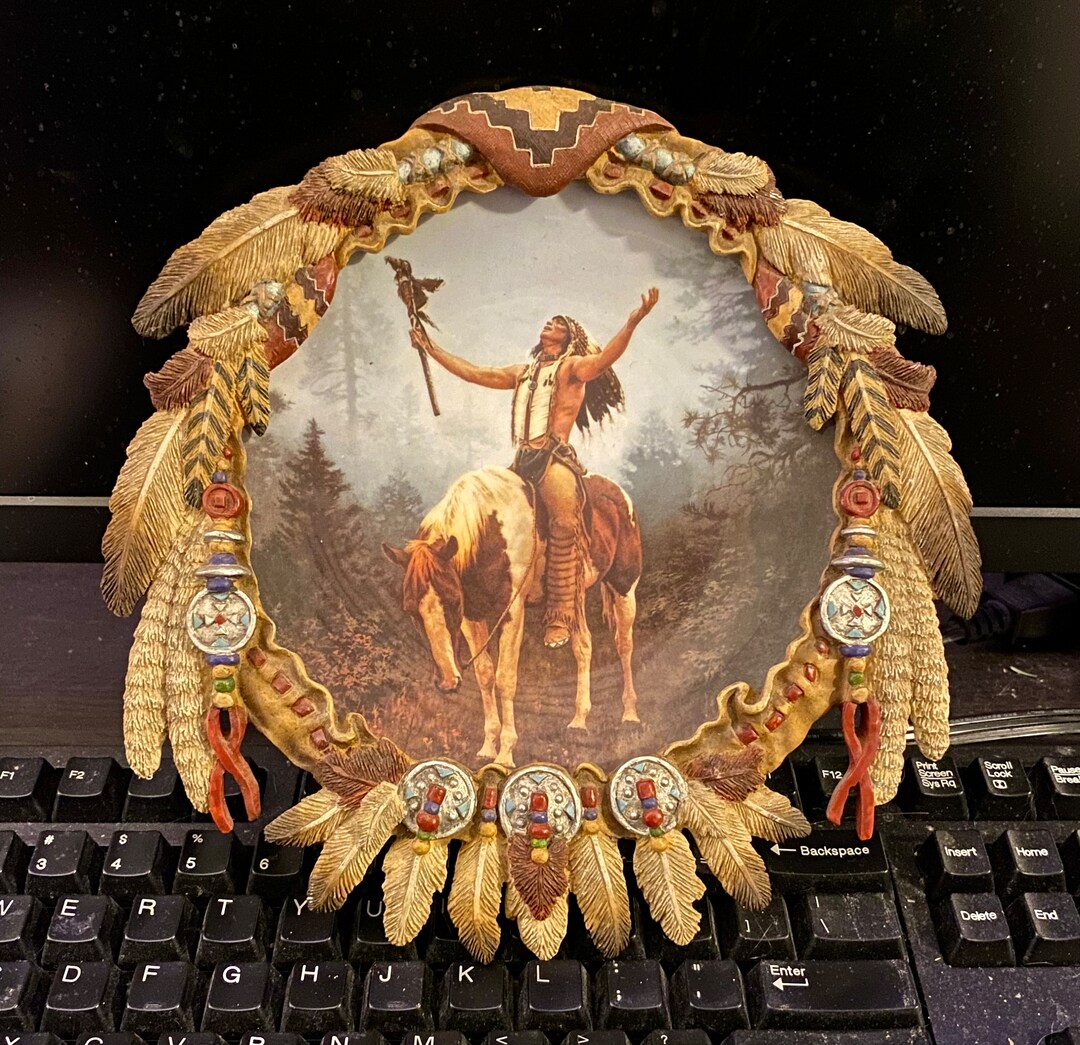 Vintage Collectible Porcelain Plate Mystic Warriors Shield Collection ...