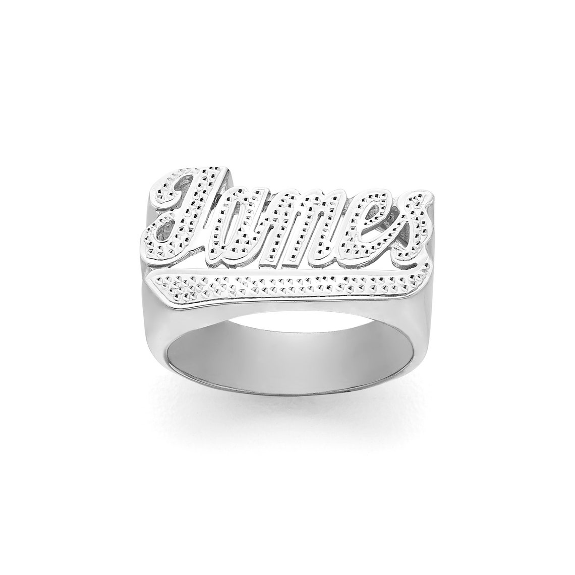Custom Silver Name Ring Solid Sterling Silver Fine Jewelry - Etsy New ...
