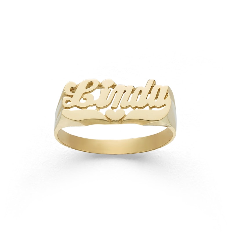 Solid 14k Cartoon Ring - Etsy