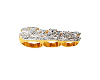 Three Finger Ring - Etsy