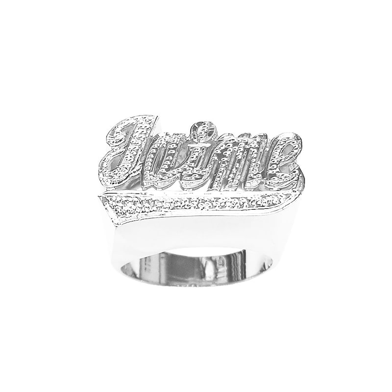 Name Ring Sterling Silver - Etsy