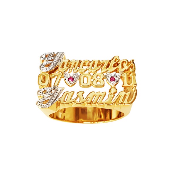Name Ring Gold - Etsy