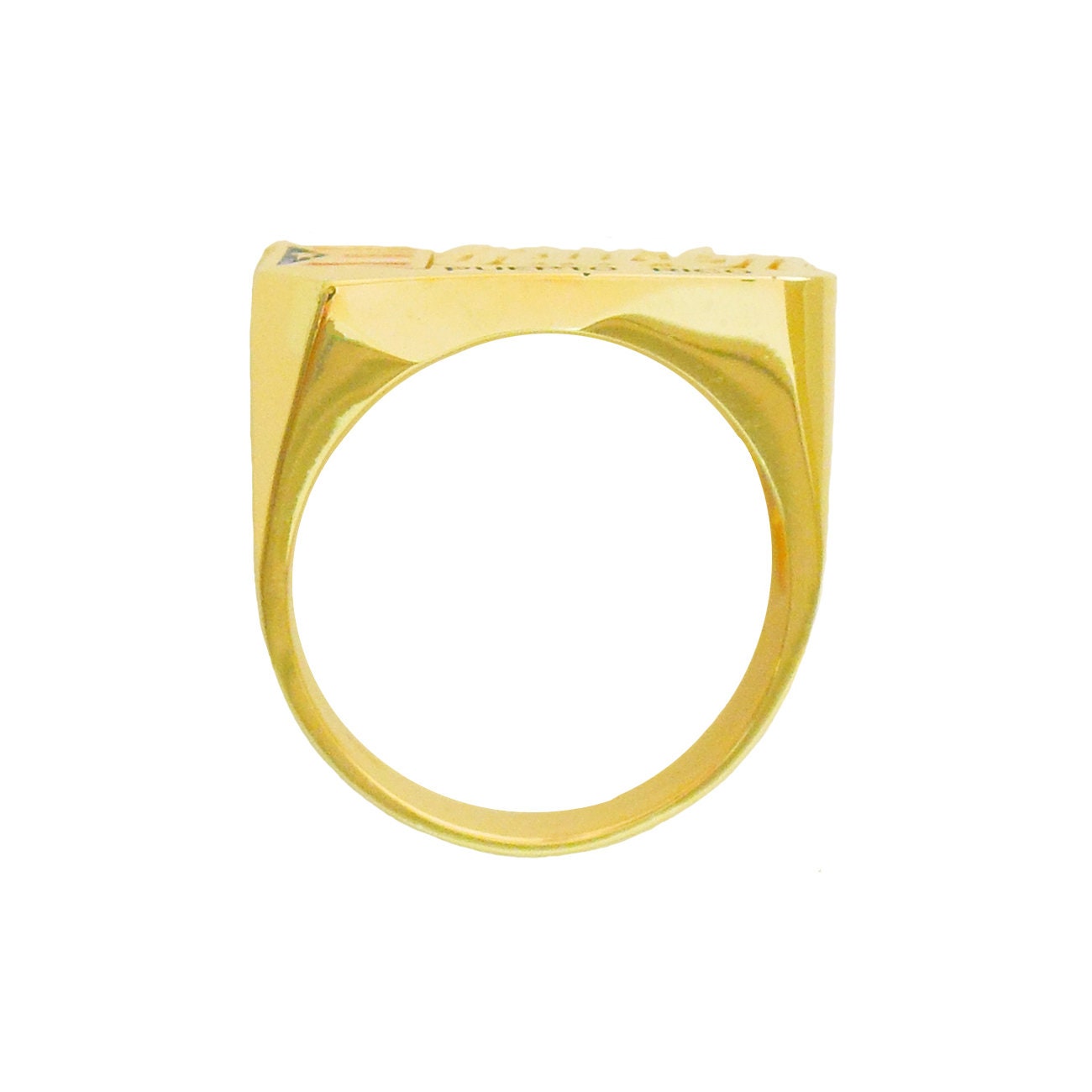 Custom Gold Name Ring Solid Gold 10k or 14k Fine Jewelry - Etsy