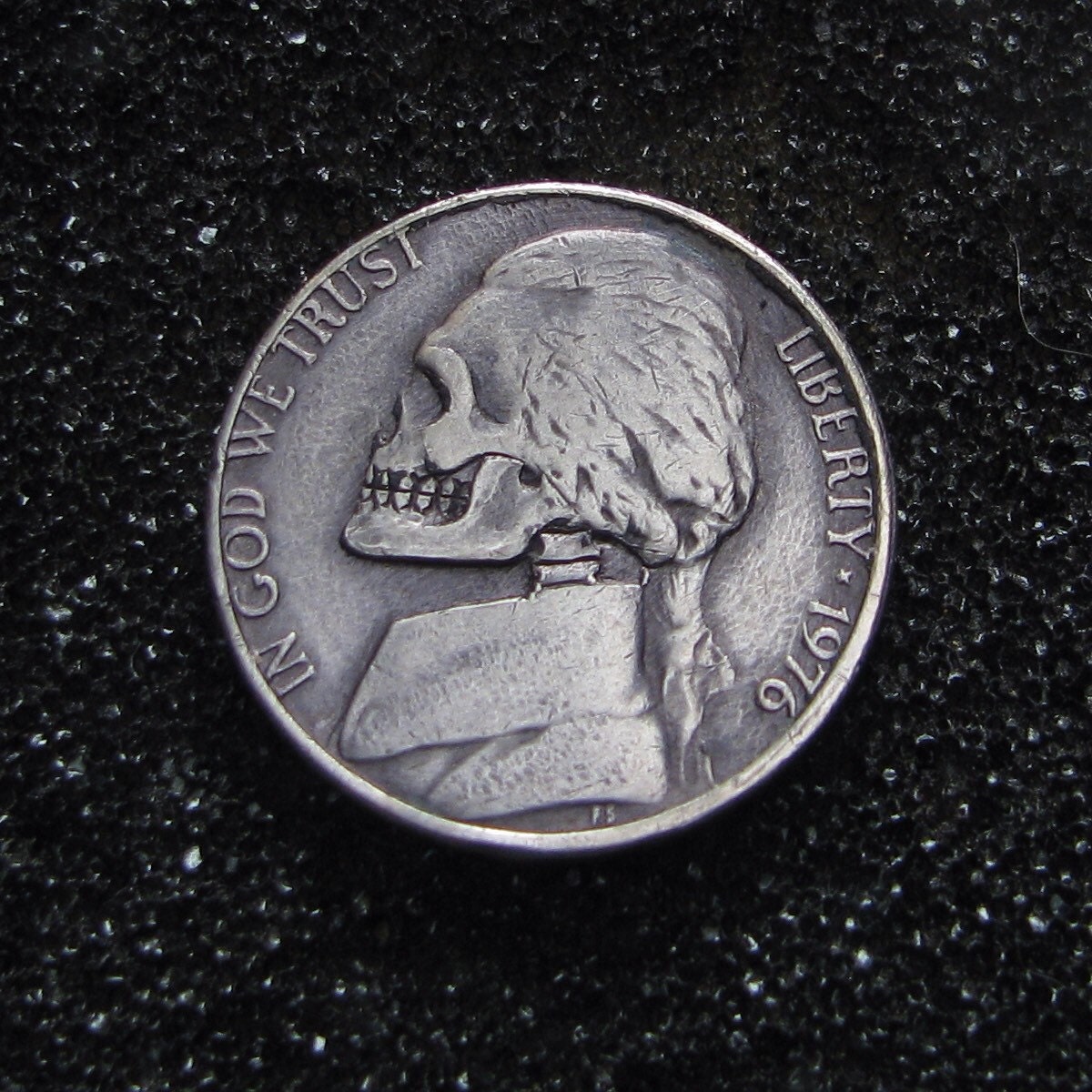 Hobo Nickel Skull By M.J. Petitdemange-fathers day gift-day of the dead ...