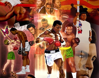 Muhammed Ali Ken Norton Art Print 12x18 LE of 50 Rare - Etsy