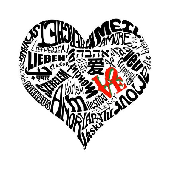 Word Love In Different Languages Word I Love You In Different