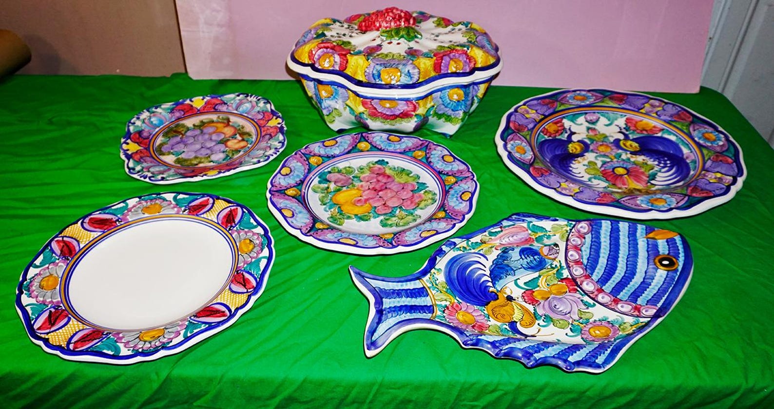 HAND MADE GREECE Hanging Ceramic Plates - Etsy