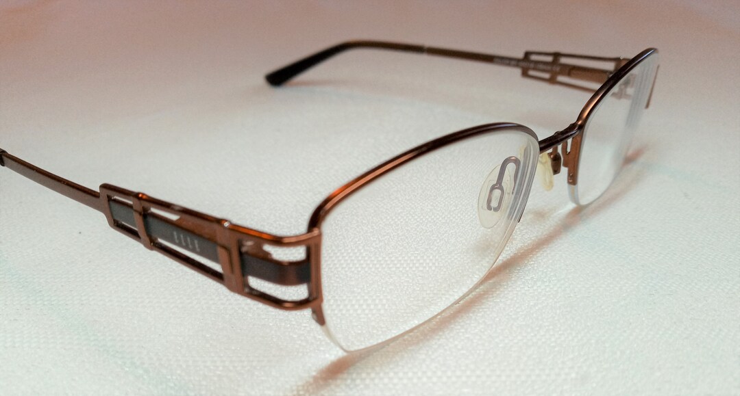 ELLE Women's Art Deco Style Designer Architectural Style Eyeglasses ...