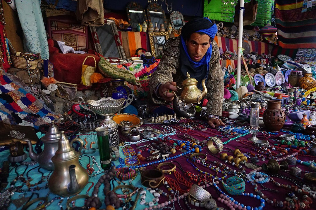 Moroccan Merchant Canvas Art Print - Etsy