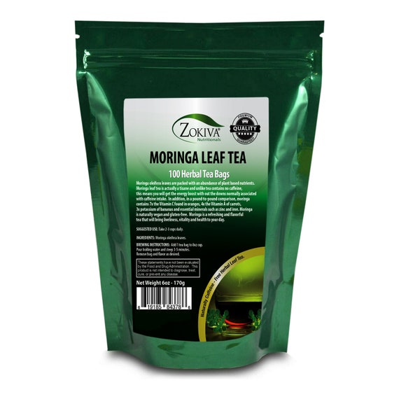 Moringa Tea Mega Pack 100 Bags Organic All-natural Energy - Etsy