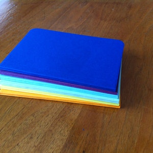 Bulk Plain Color Notebook, Color Pocket Journal, Original Handmade Mini ...