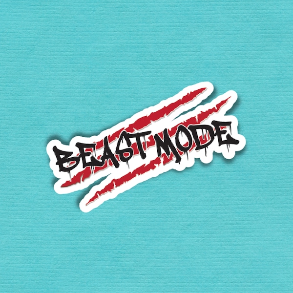 Beast Mode Decal - Etsy