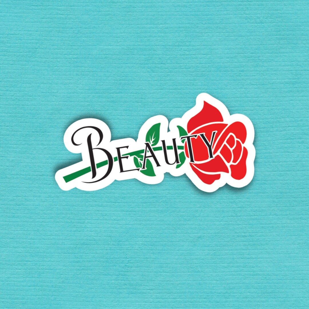 Beauty Vinyl Sticker - Etsy