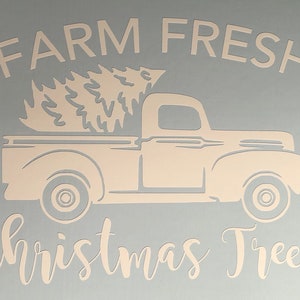Farm Fresh Christmas Trees | Farm Fresh Christmas Tree Vinyl Decal ...