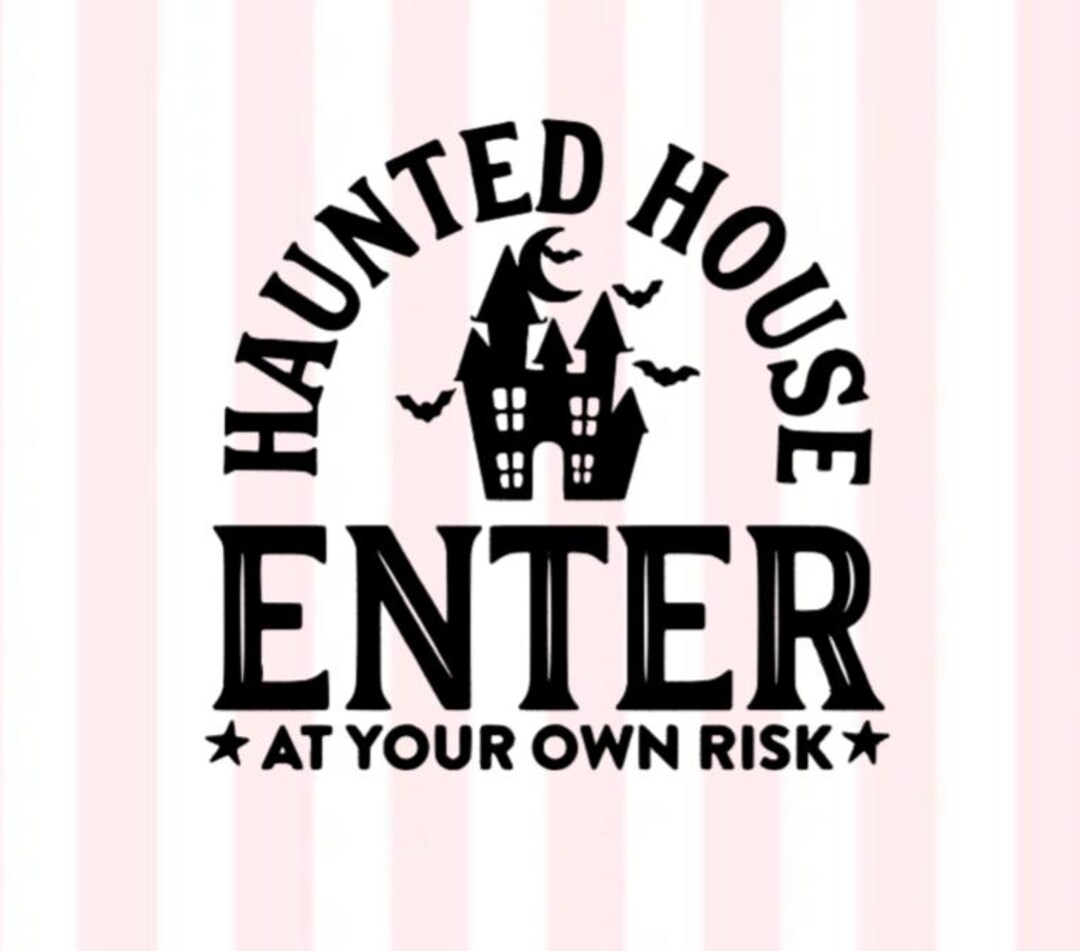 Haunted House Vinyl Decal | Haunted Vinyl Decal | Haunted House ...