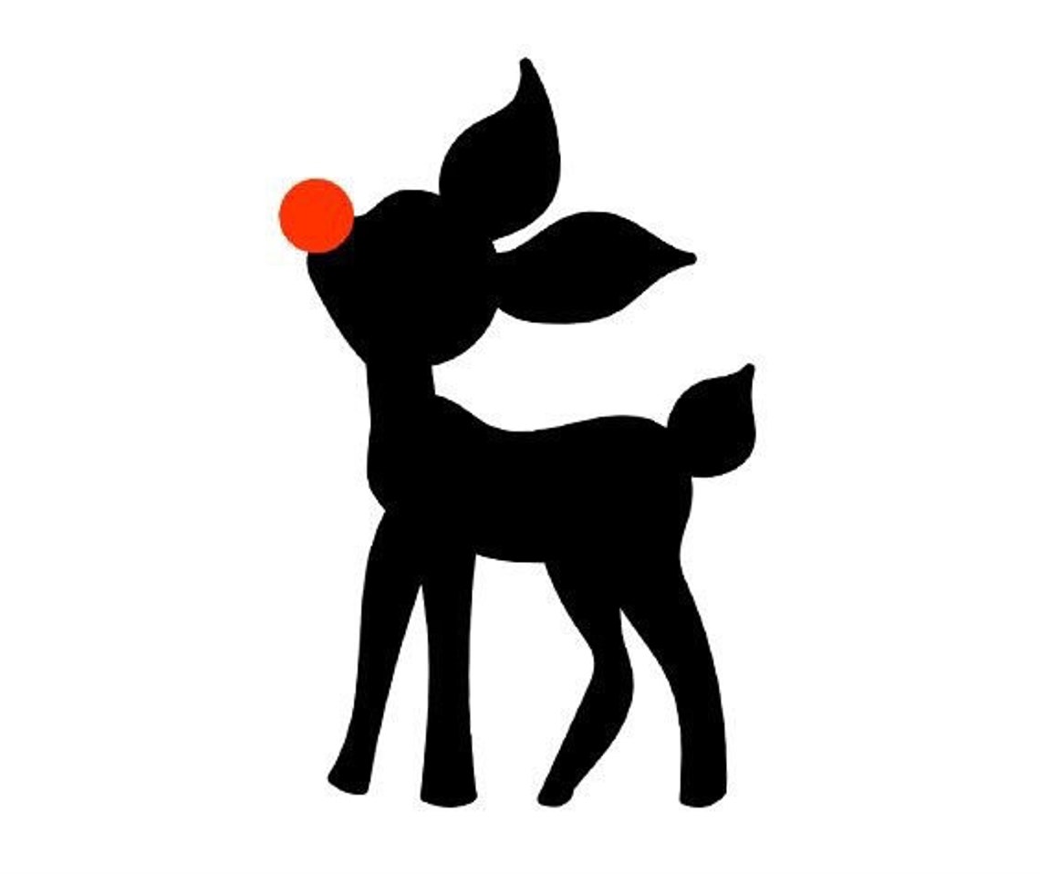 Rudolph Vinyl Decal Reindeer Vinyl Decal Christmas Vinyl - Etsy