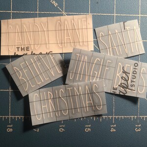 Rae Dunn Inspired Christmas Vinyl Decals | Rae Dunn Christmas ...
