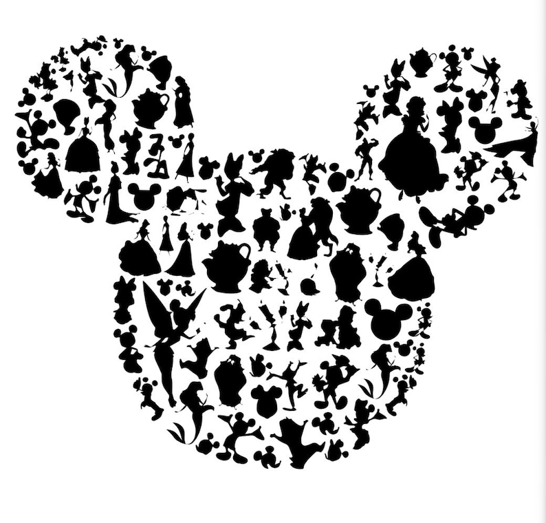 Disney Mickey Character Decal Disney Character Decal | Etsy