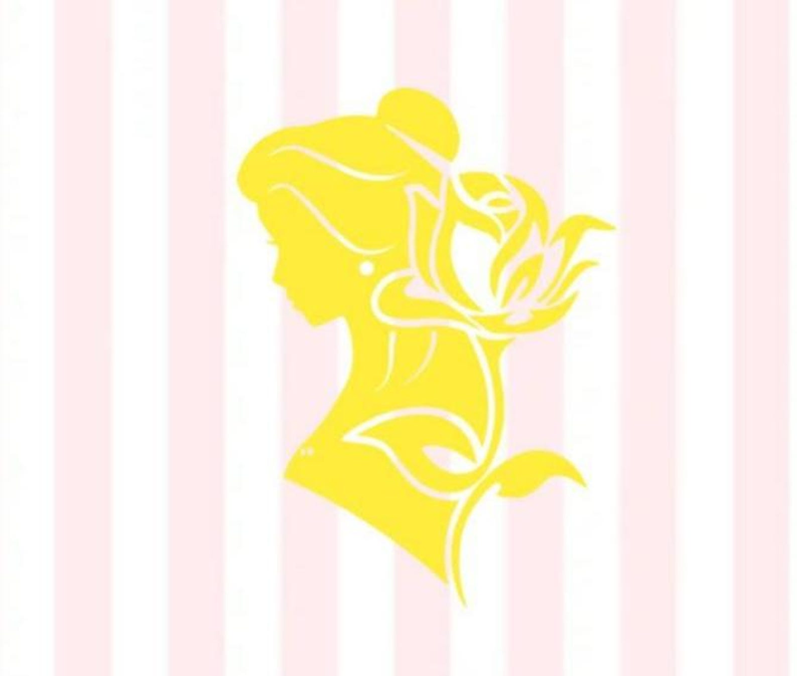 Belle Vinyl Decal | Princess Car Decal - Etsy