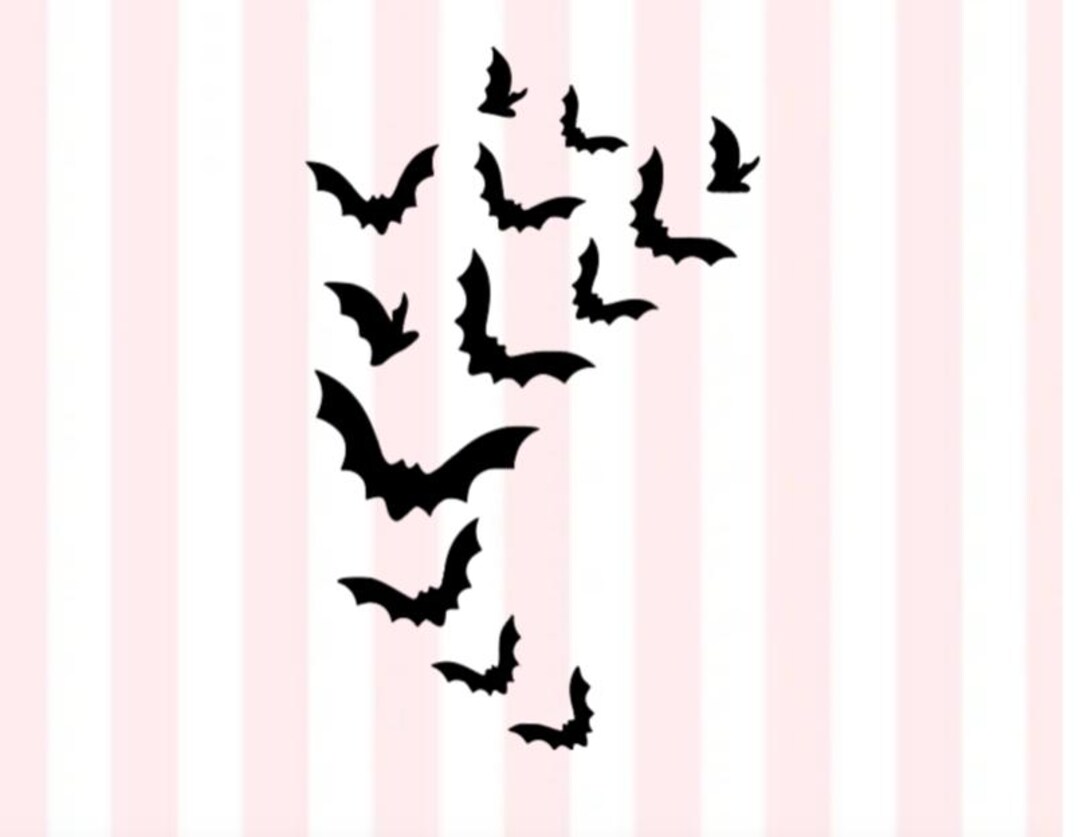 Bats Vinyl Decal | Bats Tumbler Decal | Halloween Decal | Cute Bats ...