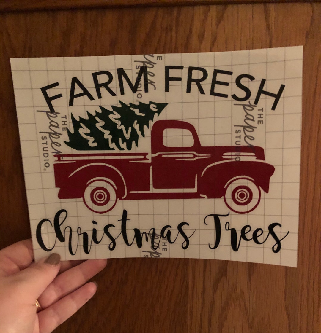 Farm Fresh Christmas Trees | Farm Fresh Christmas Tree Vinyl Decal ...