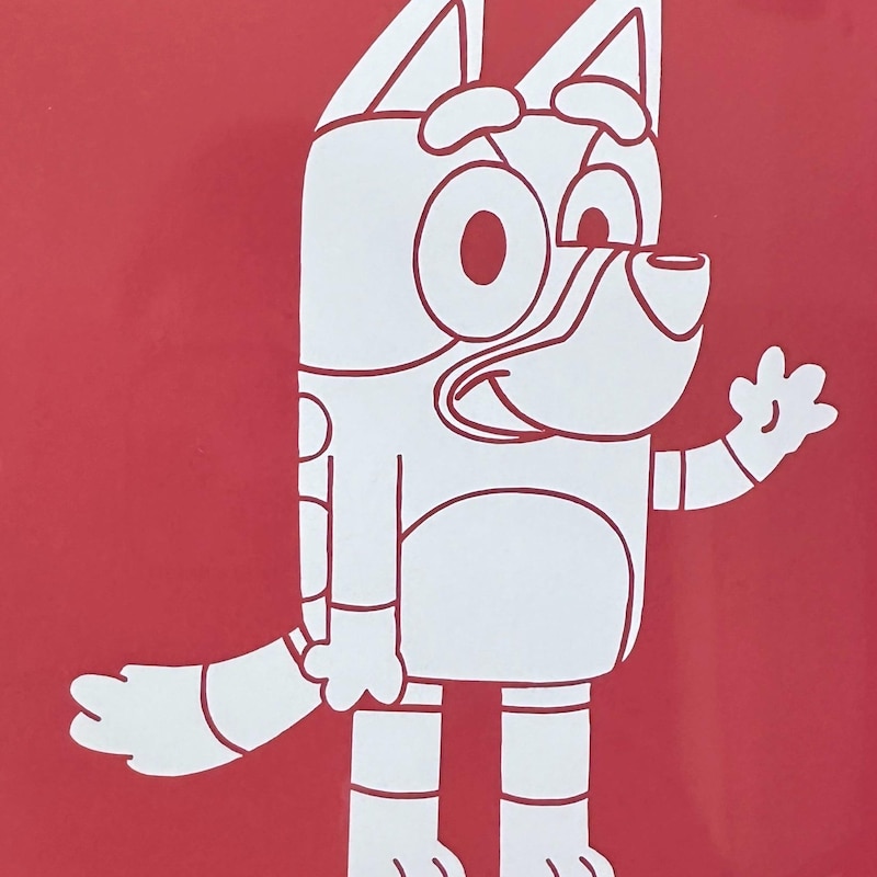 Bluey Character Outline - Etsy