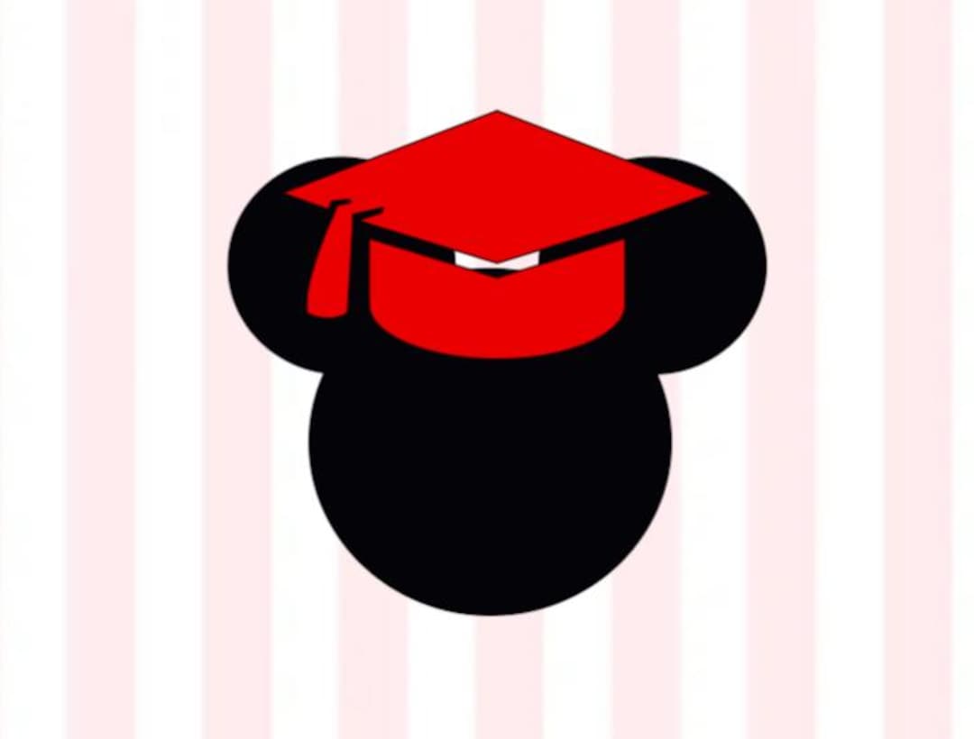 Mickey Mouse Graduation Vinyl Decal | Mickey Mouse Decal| Mickey ...