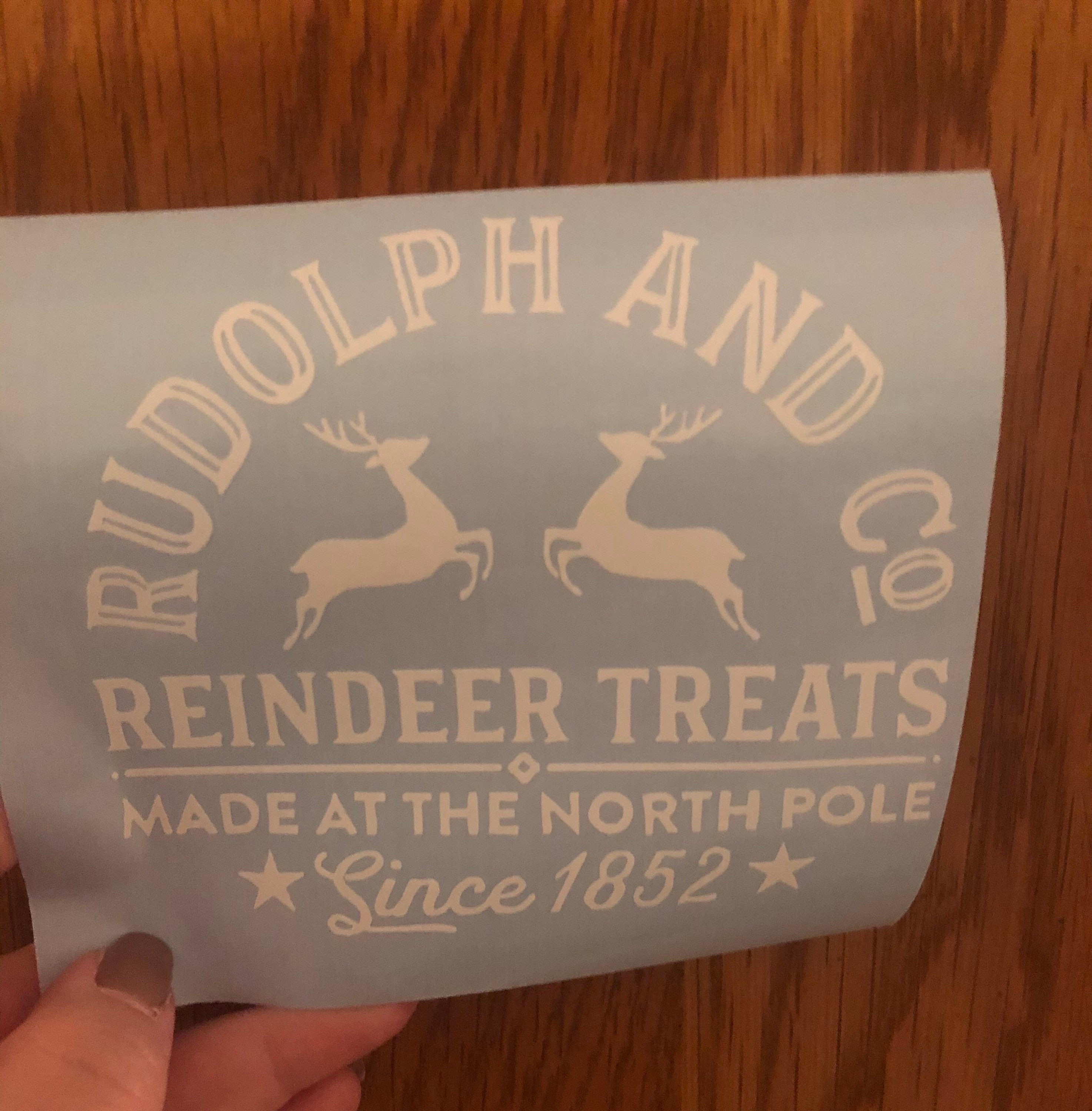 Reindeer Vinyl Decal | Rudolph Vinyl Decal Sticker | Reindeer Company ...