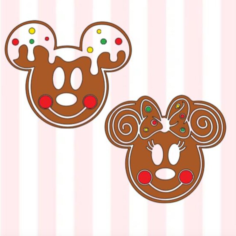Mickey Gingerbread Svg - Etsy