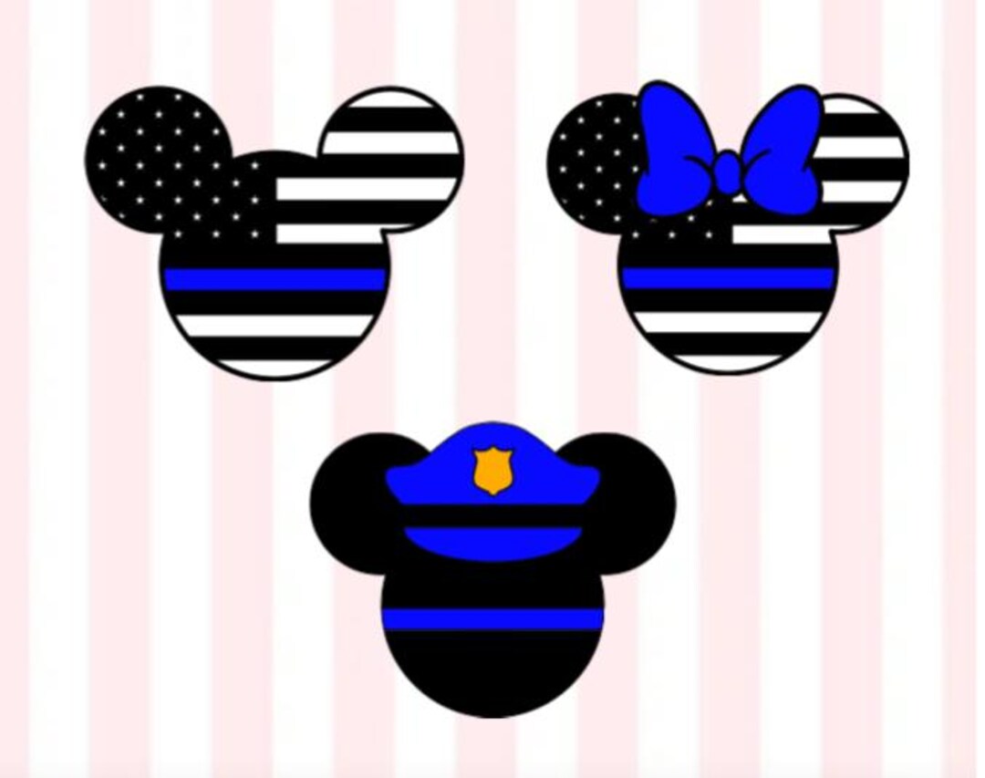 Mickey Mouse Decal | Police Officer Decal | Minnie Decal| Police ...