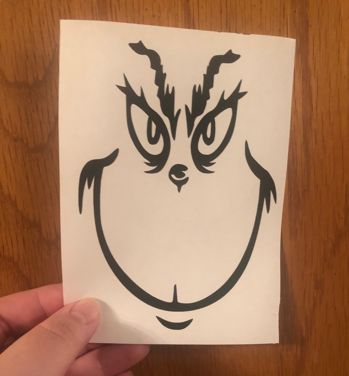 Grinch Vinyl Decal Christmas Grinch Vinyl Decal the Grinch - Etsy