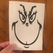 Grinch Vinyl Decal Christmas Grinch Vinyl Decal the Grinch Grinch Decal ...