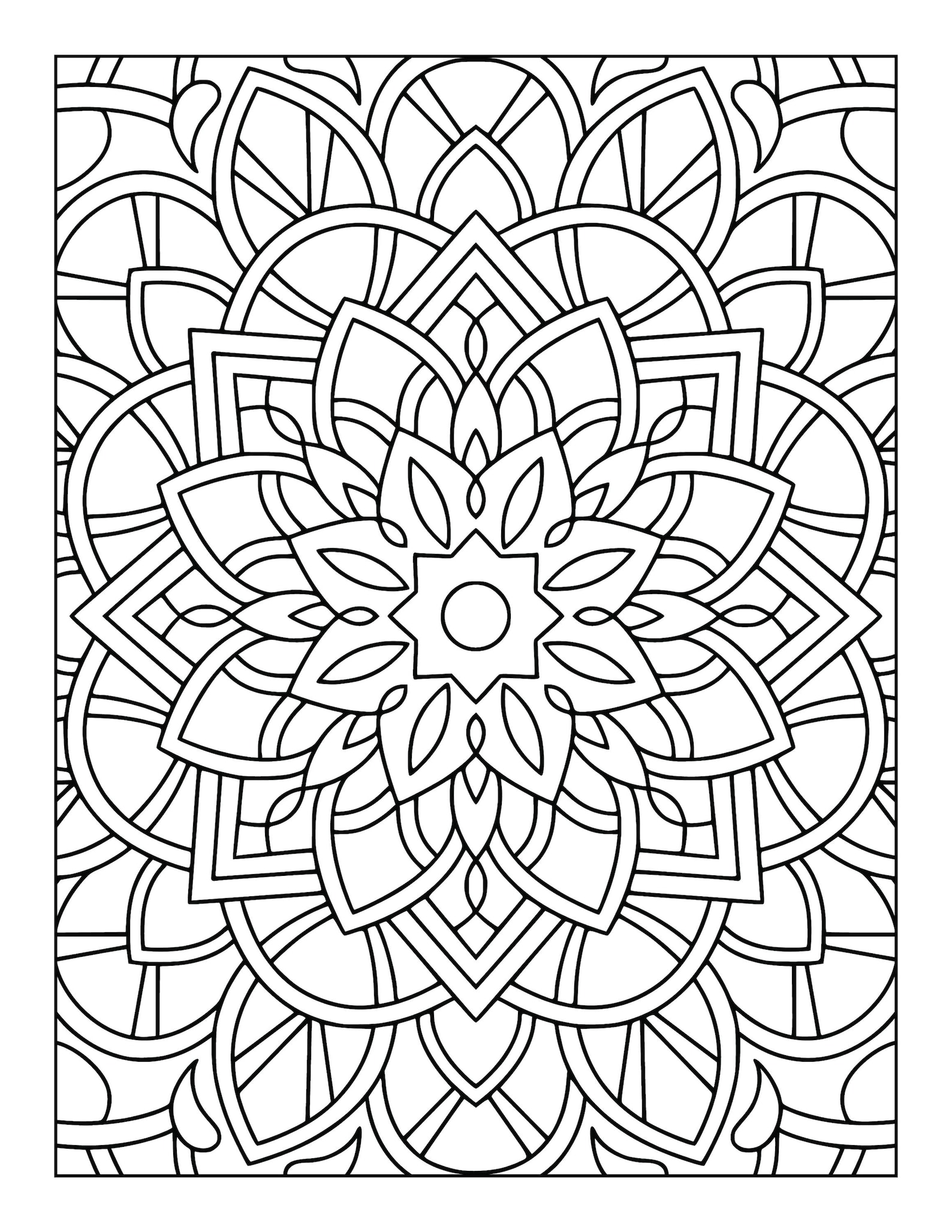 Mandala Colouring Pages (40) Digital Printable Download - Etsy