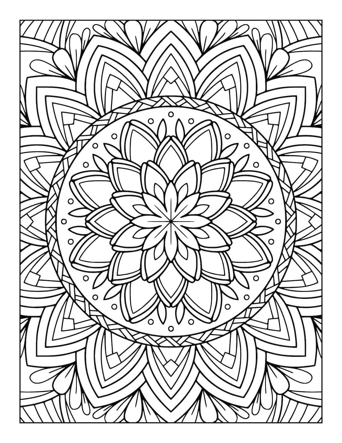 Mandala Colouring Pages (40) Digital Printable Download - Etsy