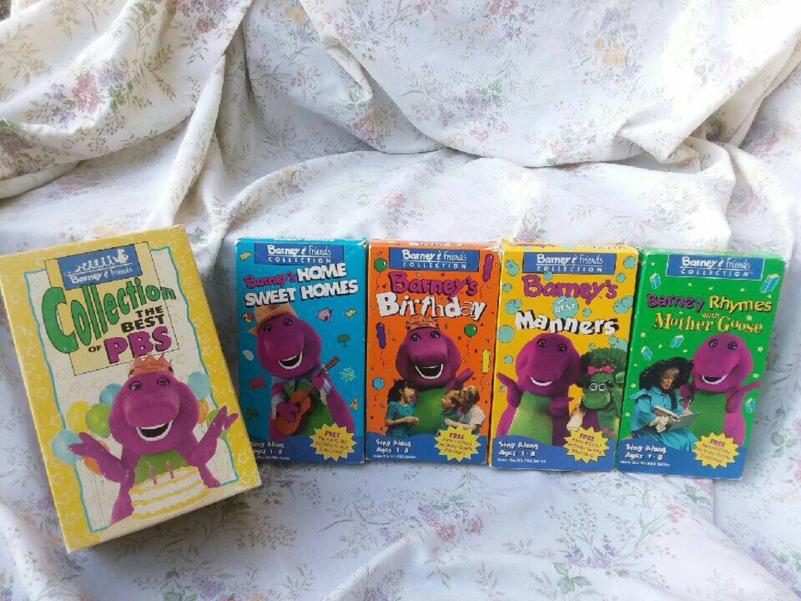 Vintage Barney PBS Vhs Set Rare 1993 Barney Vhs Barneys | Etsy