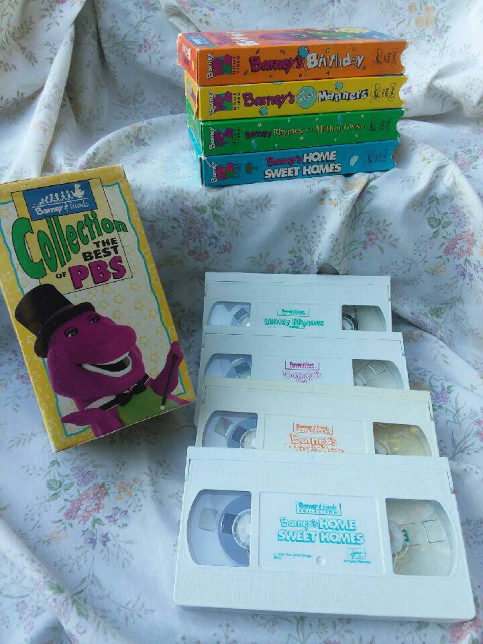 Vintage Barney PBS Vhs Set Rare 1993 Barney Vhs Barneys | Etsy