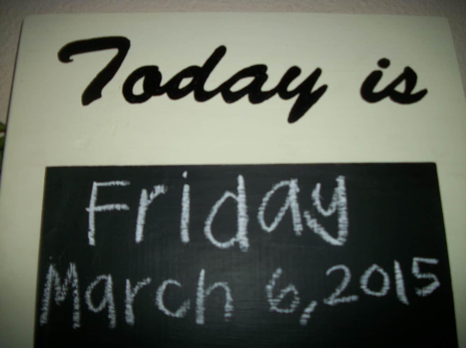 Chalkboard Daily Calendar Wood Sign, Today Is - Etsy