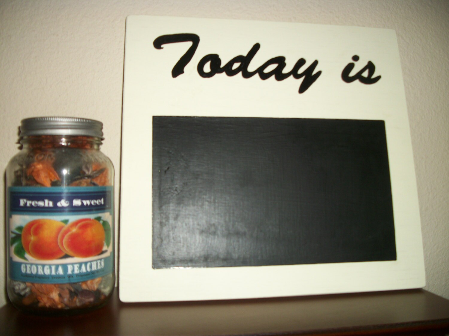 Chalkboard Daily Calendar Wood Sign, Today Is - Etsy