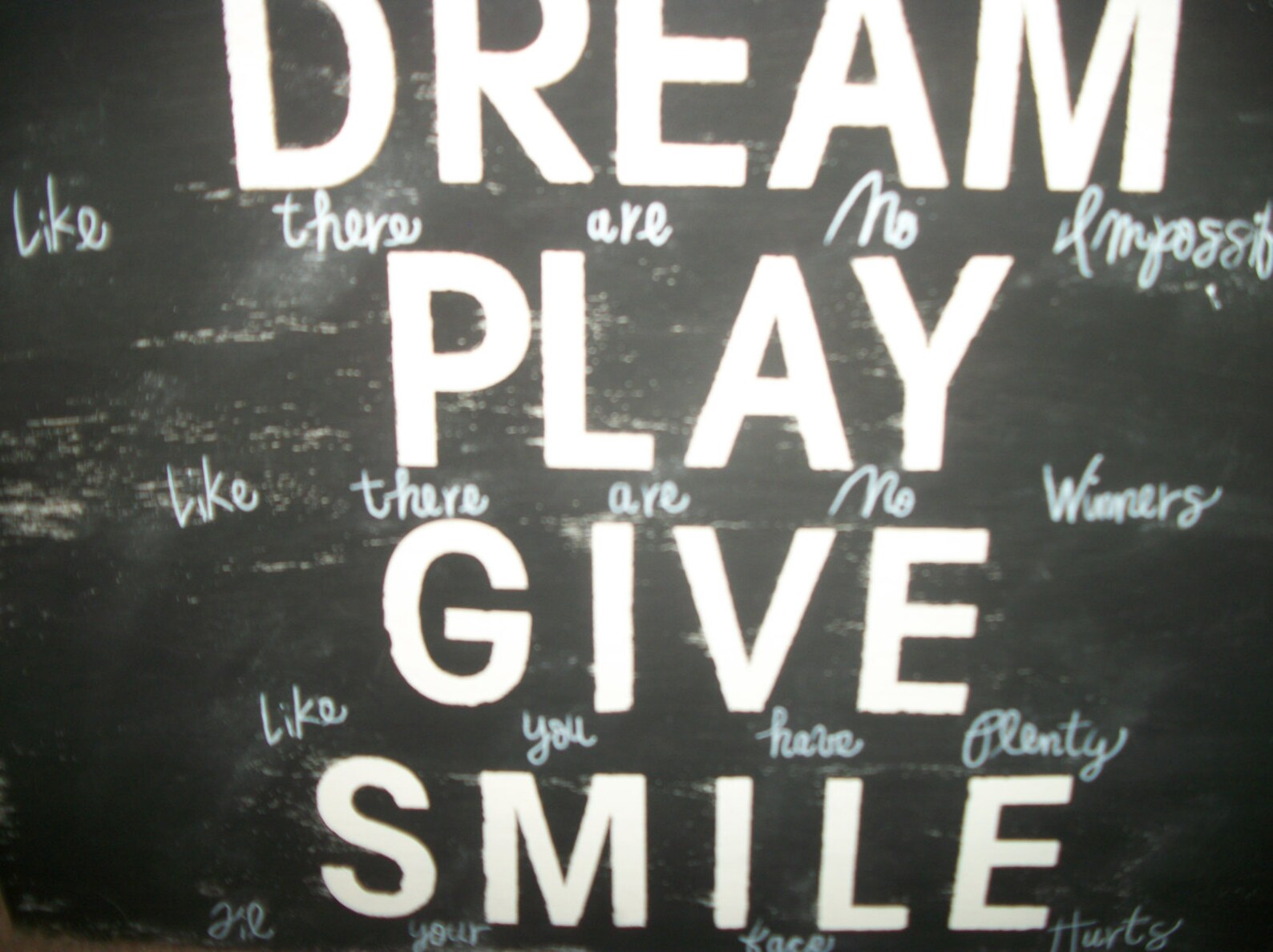 Subway Art Wood Sign, Typography Wall Art, Live Love Laugh Sing Dance ...