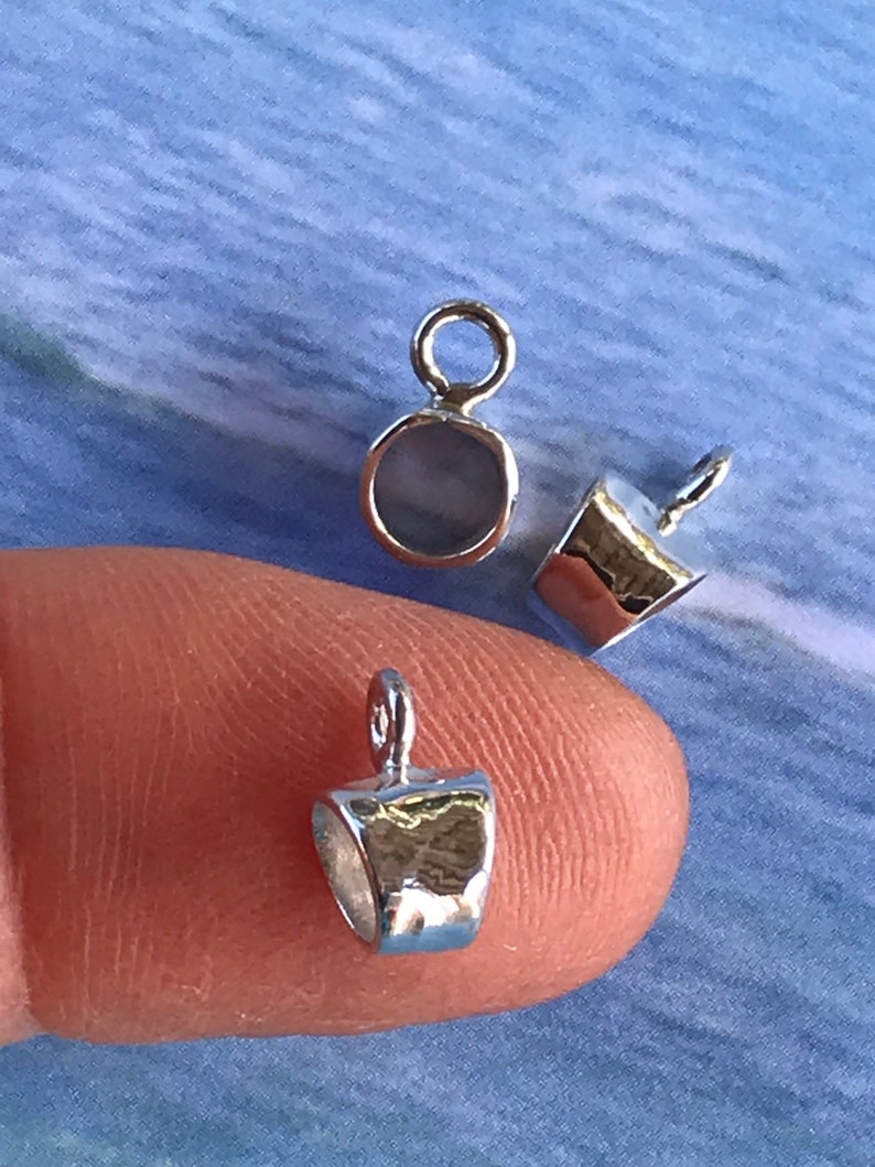 Sterling Silver Hammered Bail Small Bail Round Shape Bail - Etsy