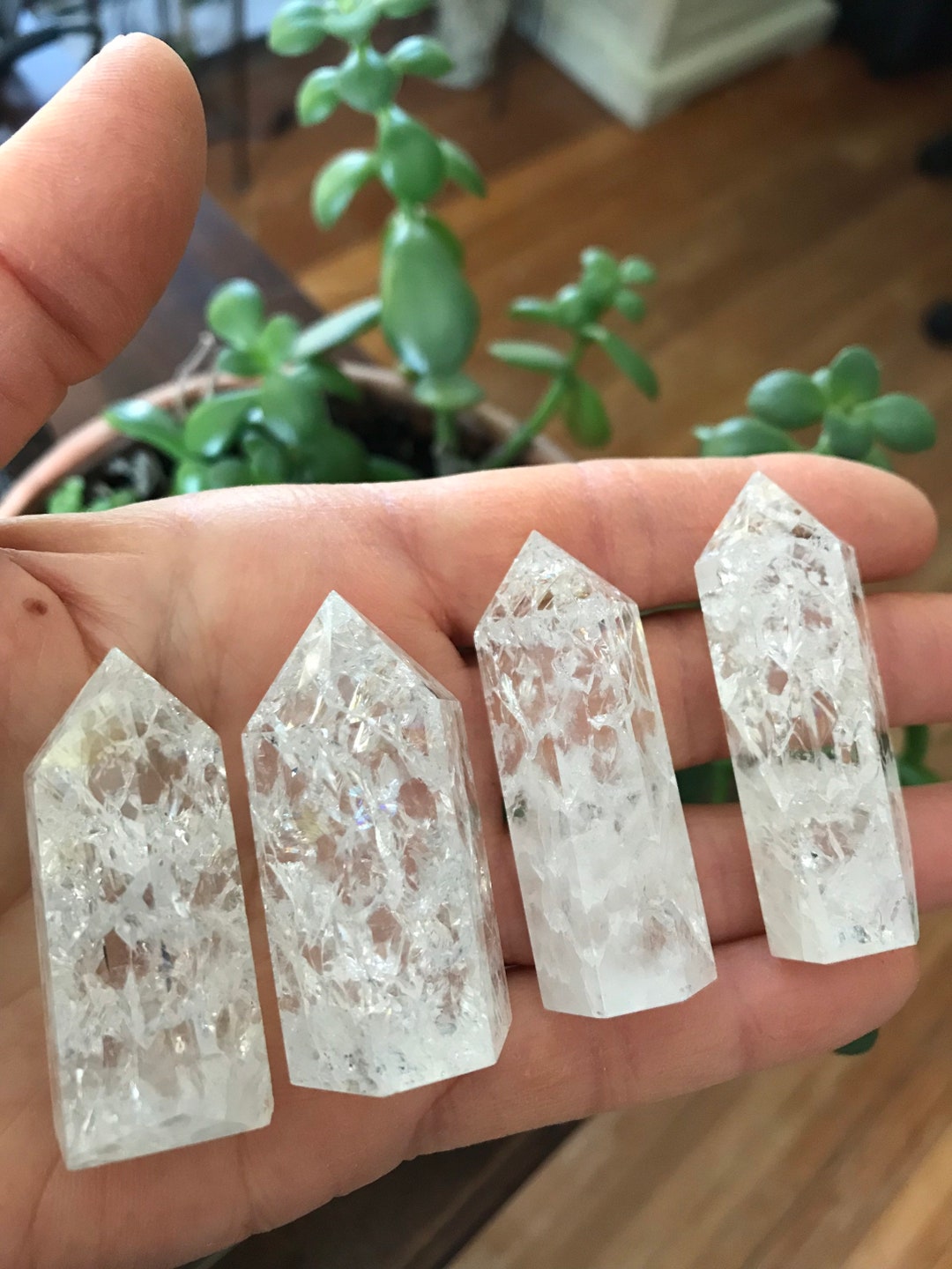 Fire and Ice Quartz Point ~ Quartz Tower ~ Obelisk - Etsy