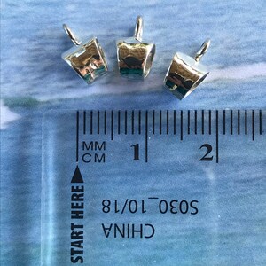 Sterling Silver Hammered Bail ~ Small Bail ~ Round Shape Bail ~ Finding ...