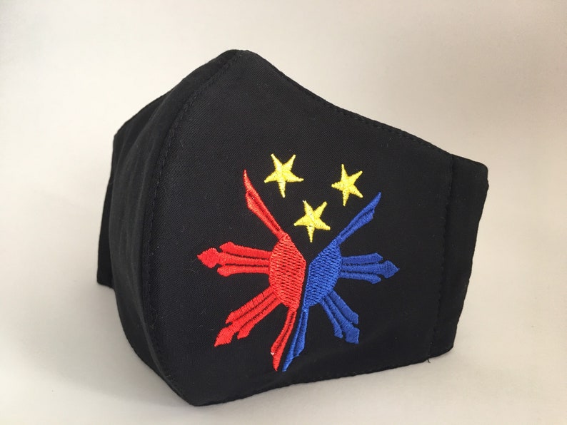 Embroidered Filipino Philippines Flag Face Mask - Etsy